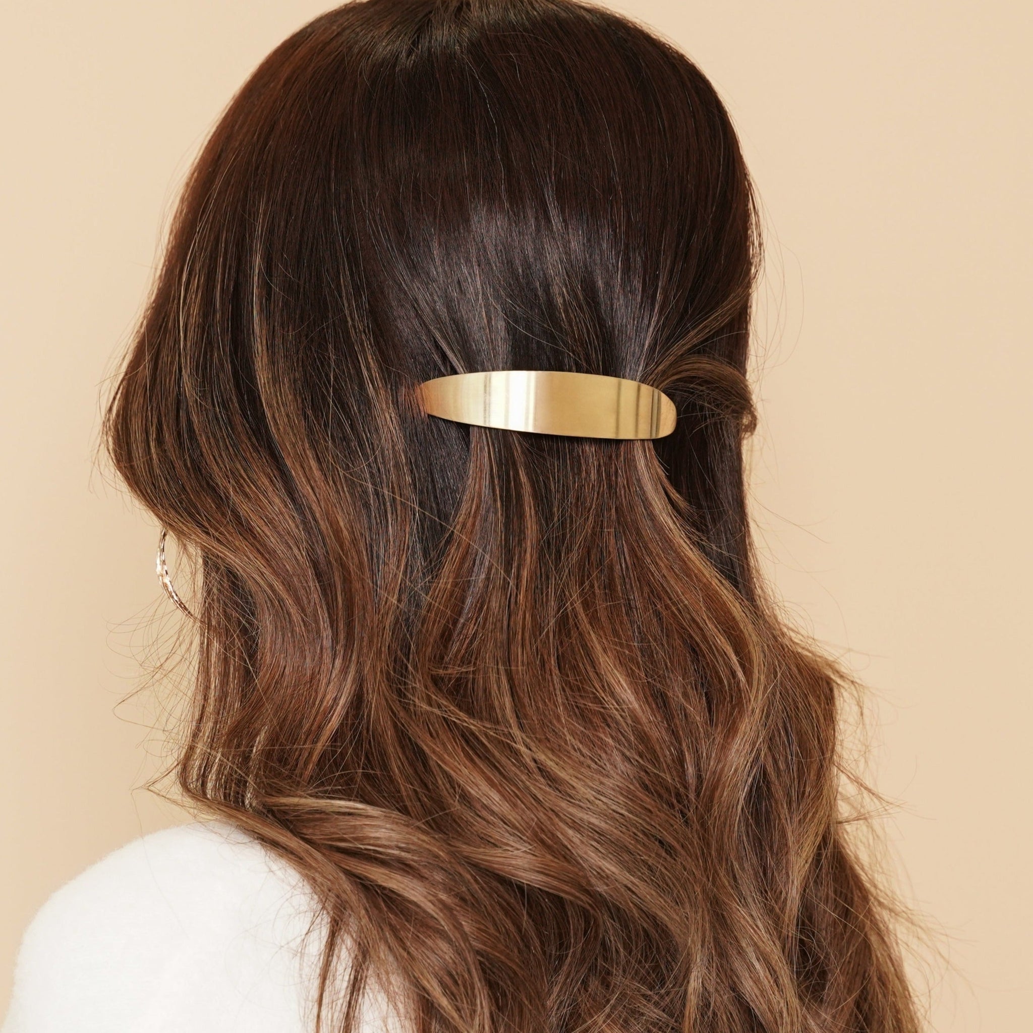 Scarlett Classic Metallic Barrette | Best Barrettes for Thin Hair ...