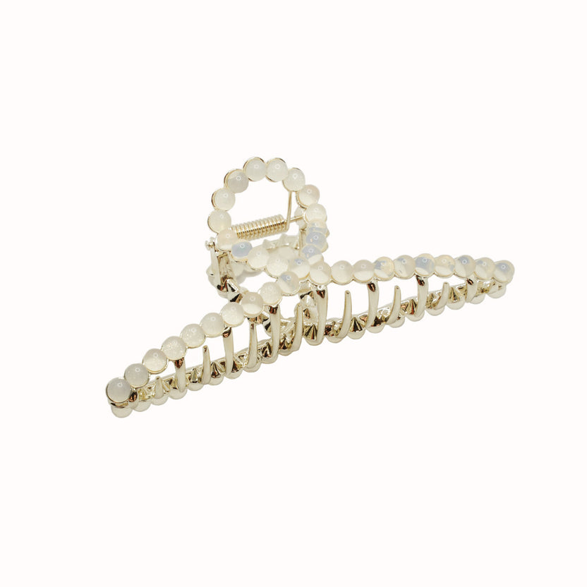 Harper Glass Studded Claw Clip | Zig Zag Glass Claw Clip | Knot Me ...