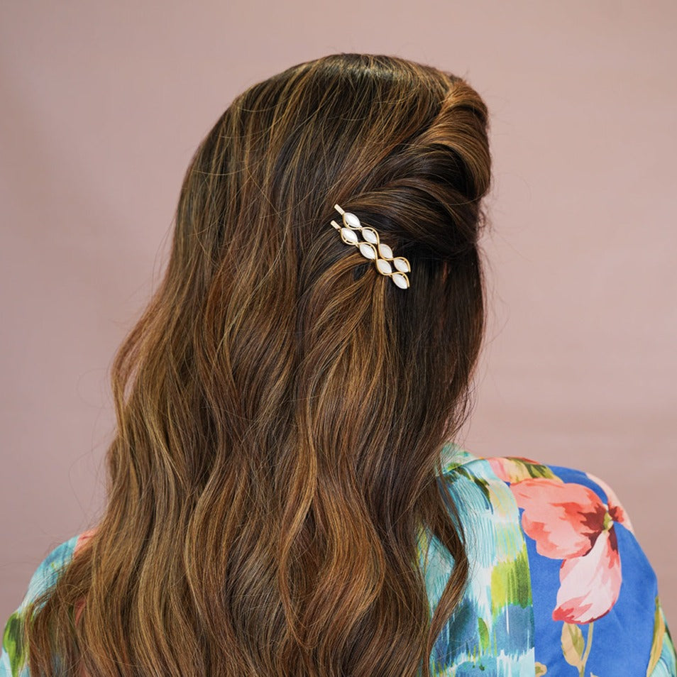 Infinity White Pearl Bobby Pin | Pearl Hair Pins | Knot Me Pretty
